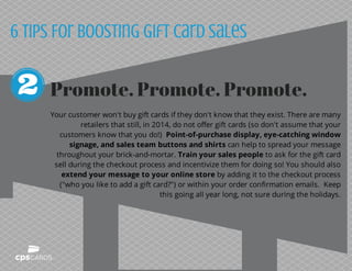 6 tips for boosting gift card sales final | PDF