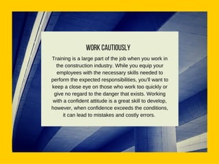 6 Tips for Construction Site Safety | PDF