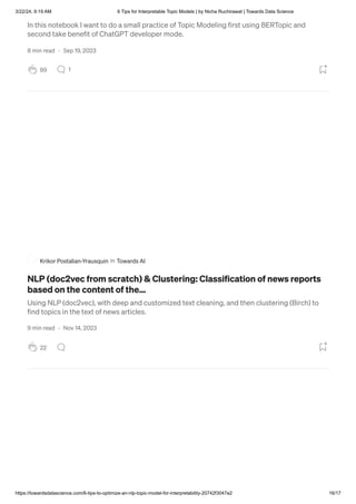 6 Tips for Interpretable Topic Models _ by Nicha Ruchirawat _ Towards Data Science.pdf