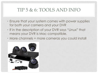 6 tips on perfect security camera system | PPT