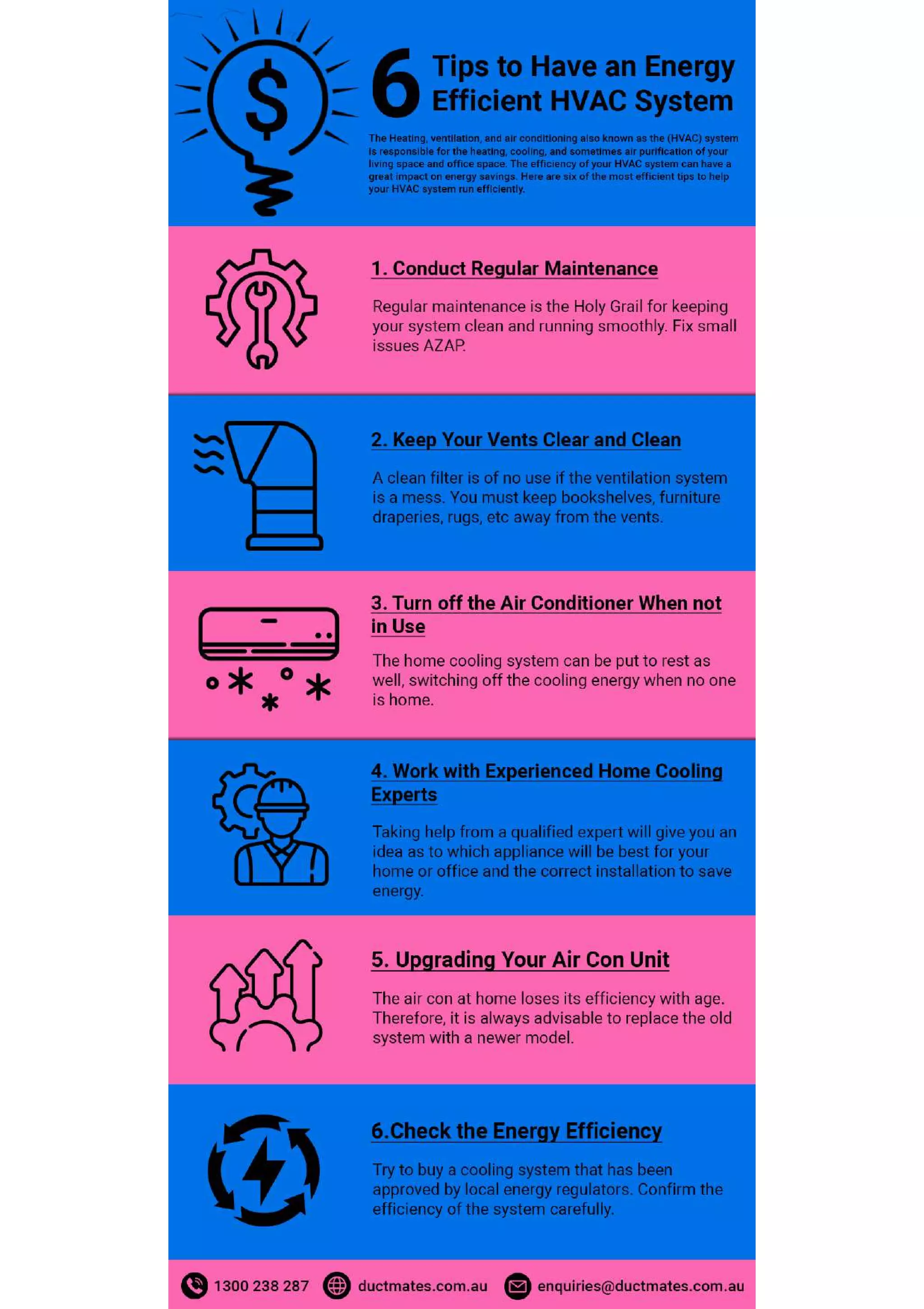6 Tips to have an energy-efficient HVAC system | PDF