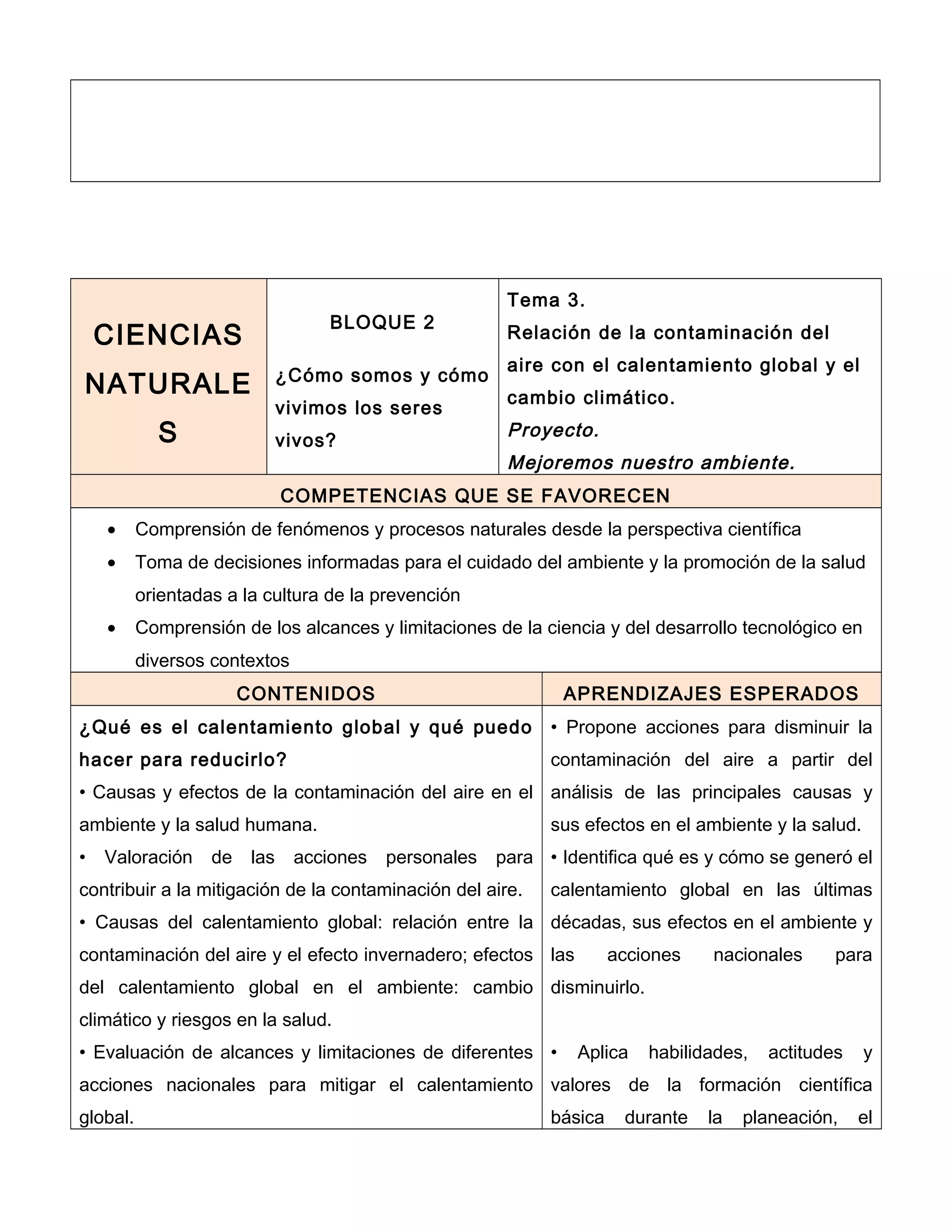 6to grado bloque 2 - ciencias naturales | DOC