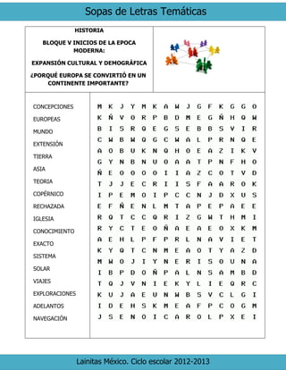 Sopa De Letras Del Sistema Solar
