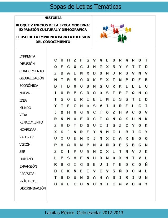 6to Grado Bloque 5 Sopa De Letras 1 0750
