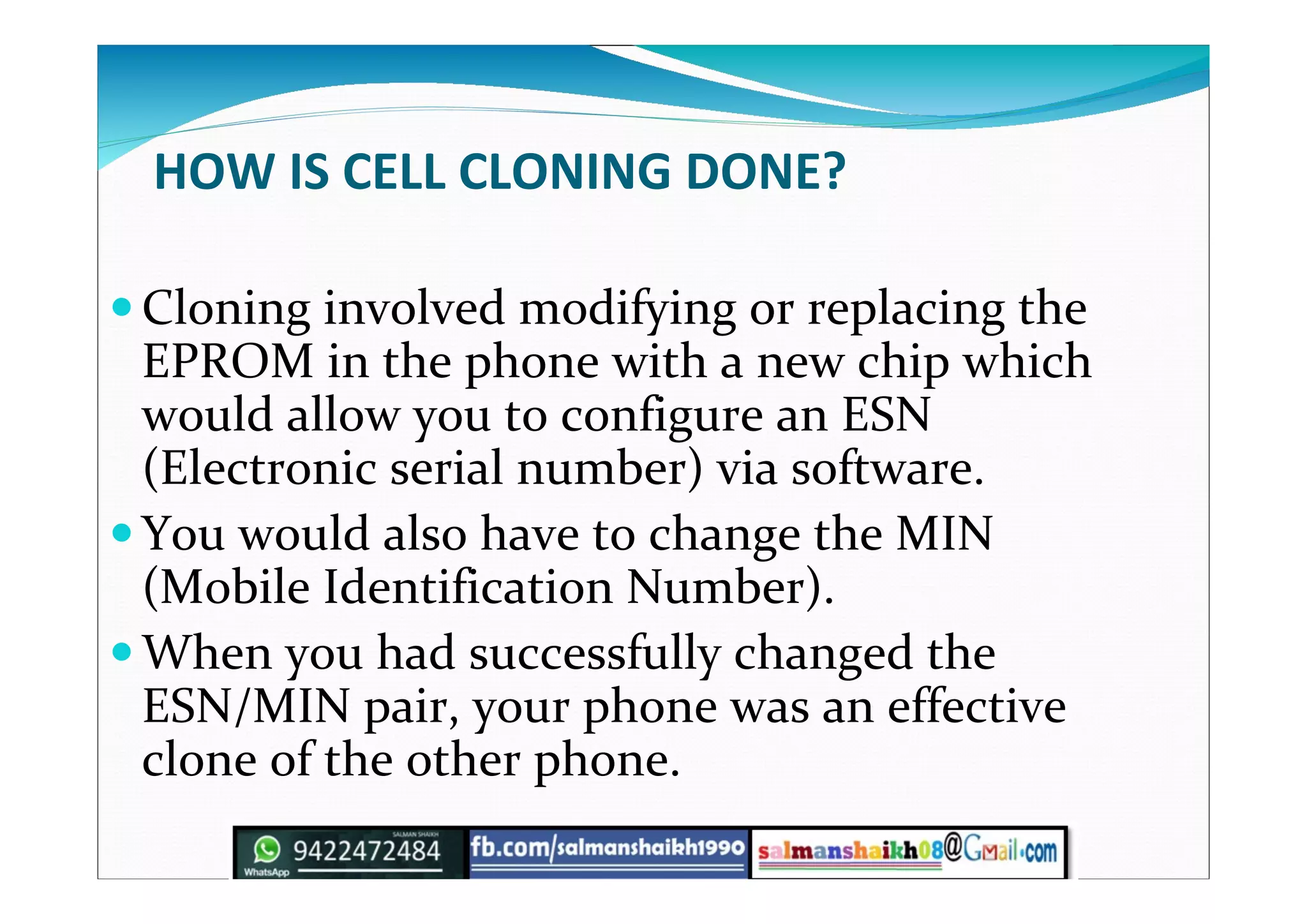 52 mobile phone cloning | PDF
