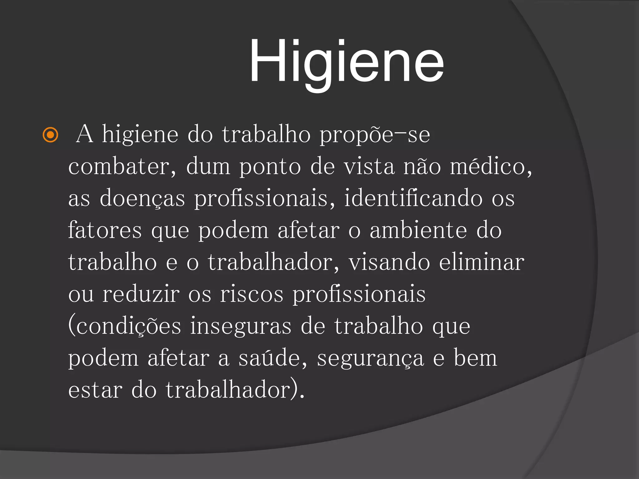6º trabalho higiene, saúde e segurança no trabalho | PPTX