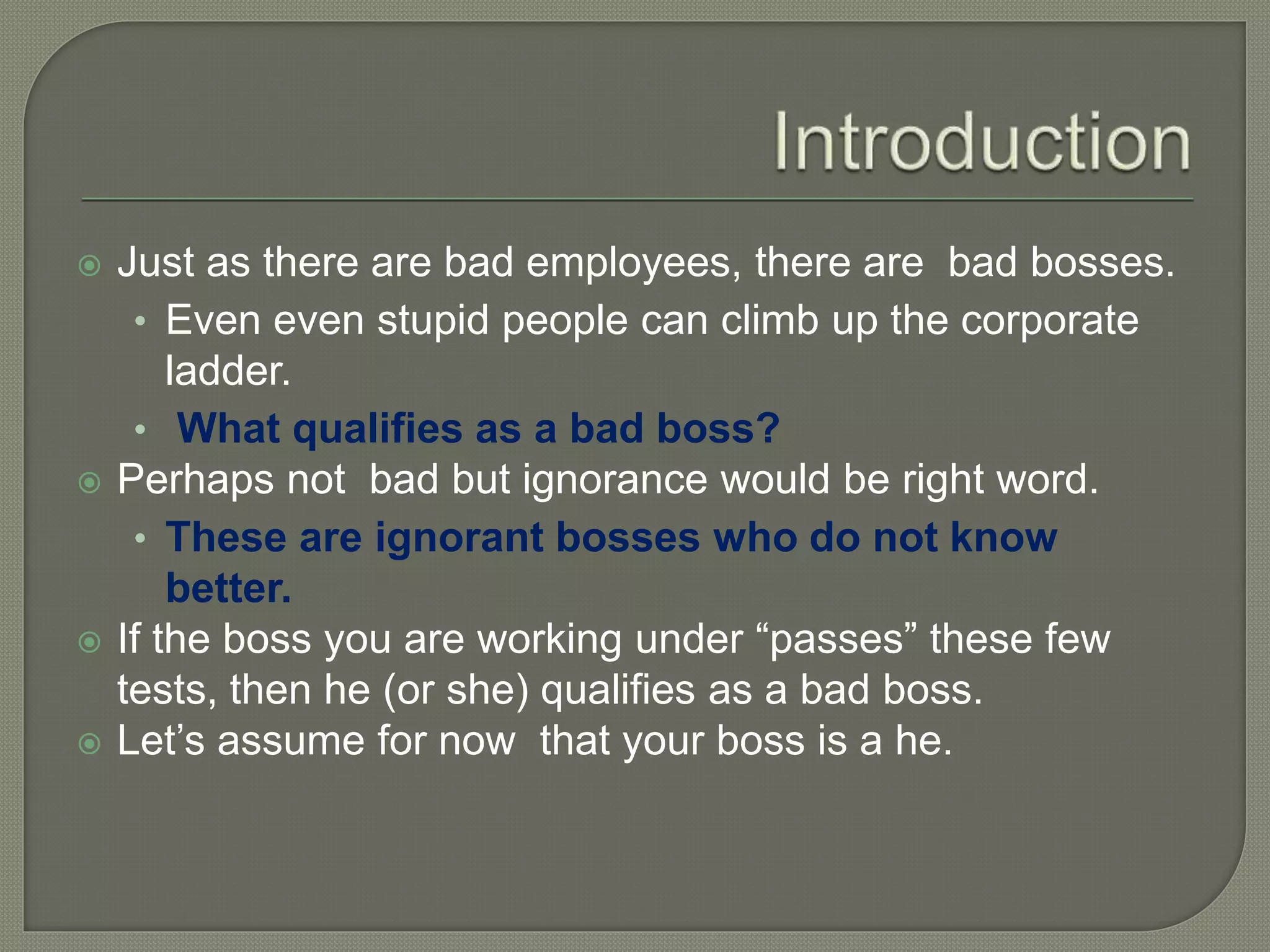6 traits of a bad boss | PPTX