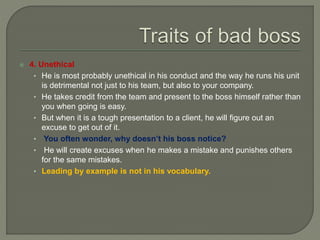 6 traits of a bad boss | PPTX