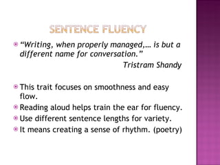 6 traits writing program | PPT