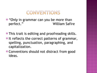 6 traits writing program | PPT