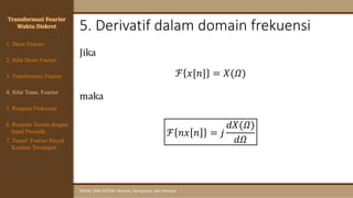 6 Transformasi Fourier Waktu Diskret.pdf | Free Download