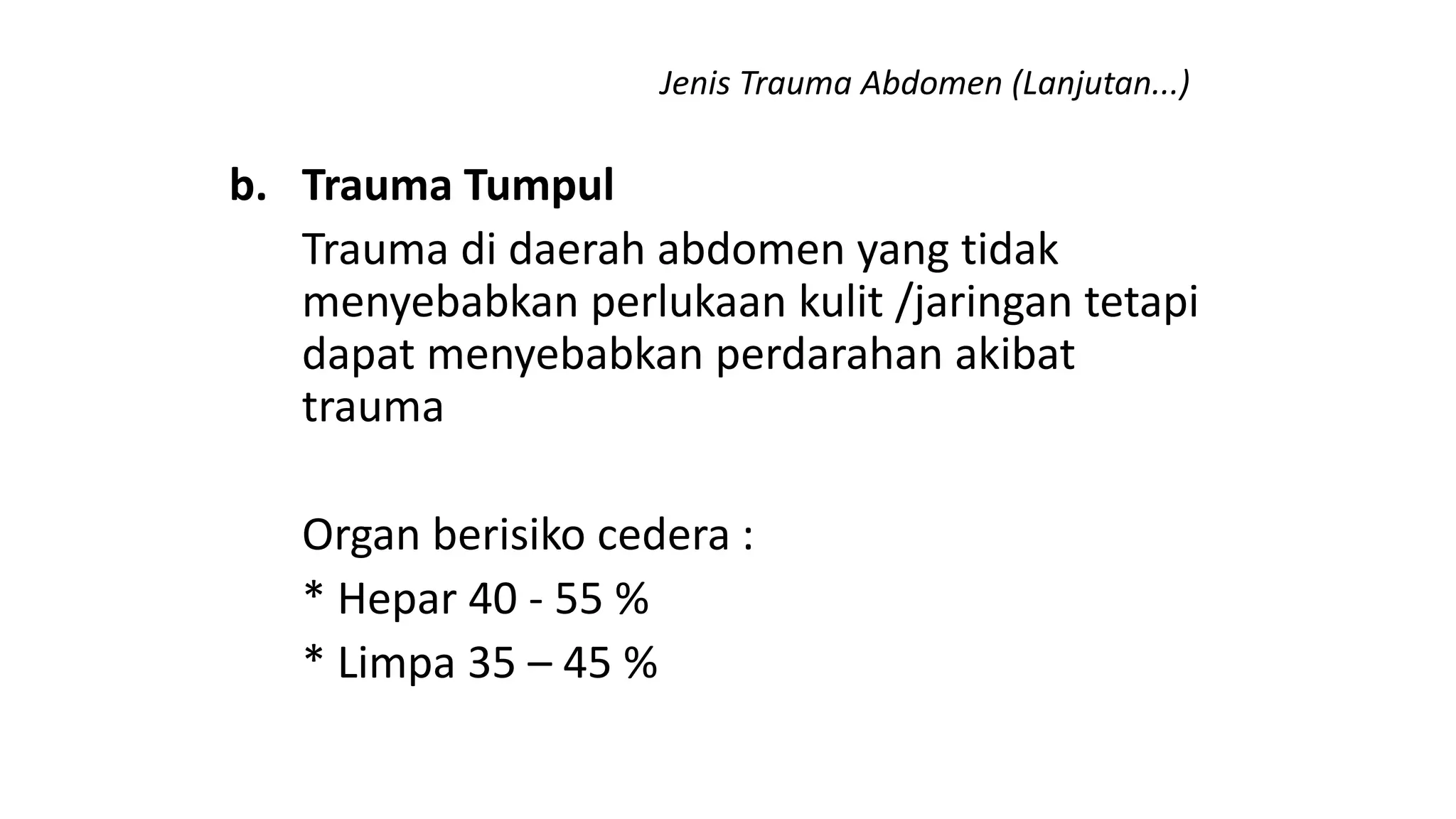 6 Trauma Abdomen | PDF