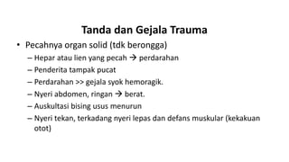 6 Trauma Abdomen | PDF