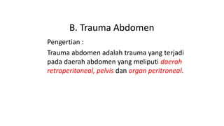 6 Trauma Abdomen | PDF