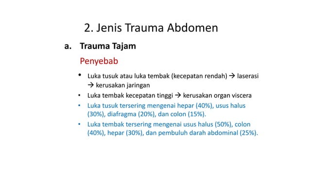 6 Trauma Abdomen | PDF