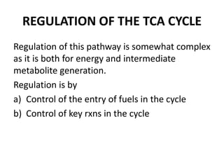 6 tricarboxylic acid cycle (2) | PPTX