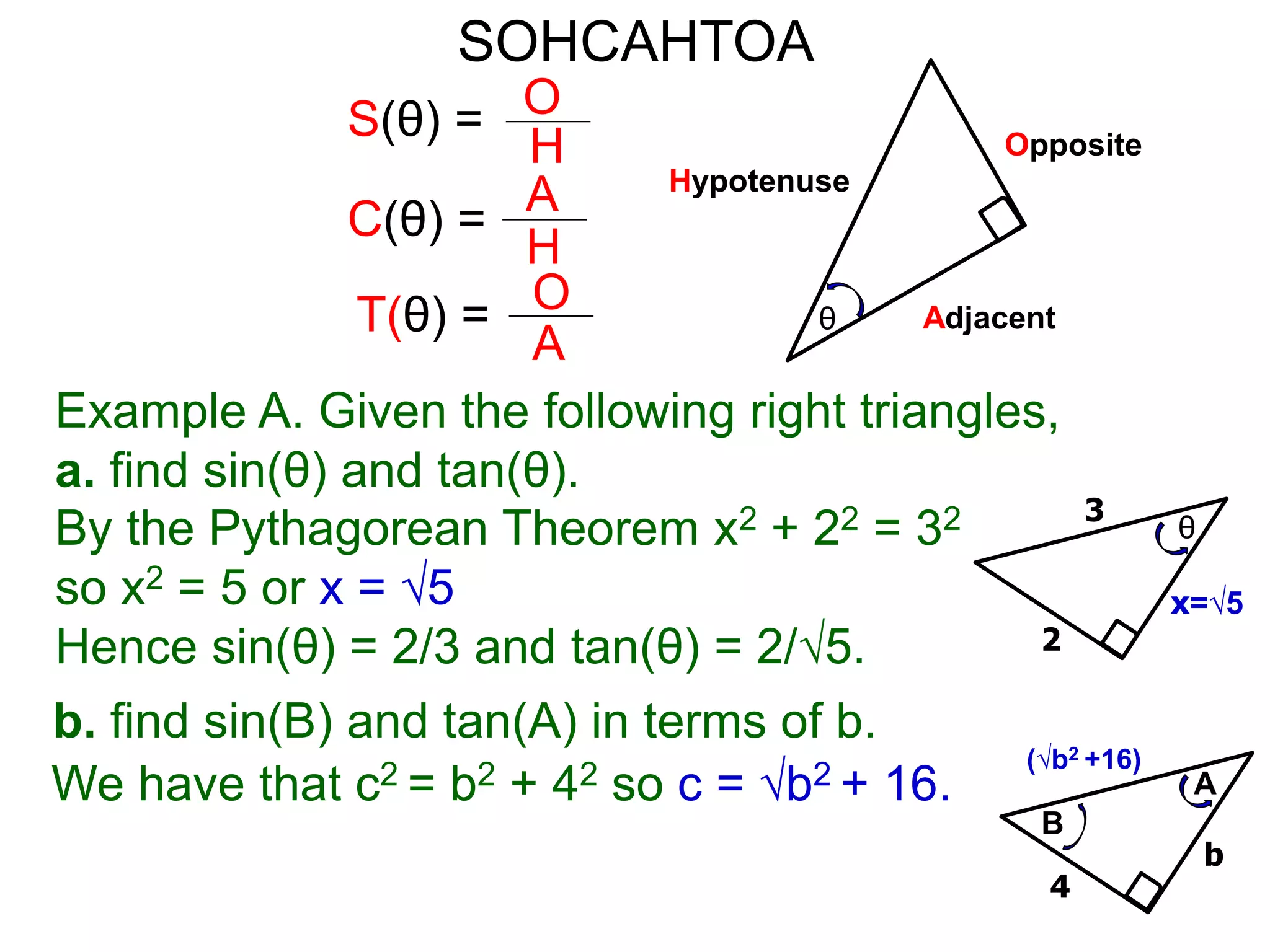 6 trigonometric functions sohcahtoa-nat | PPTX