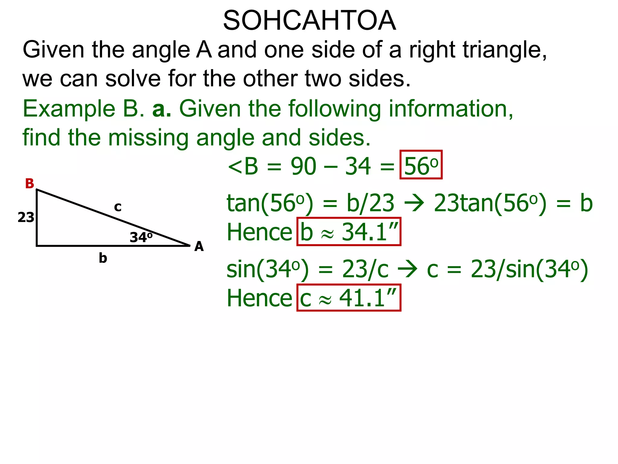 6 trigonometric functions sohcahtoa-nat | PPTX