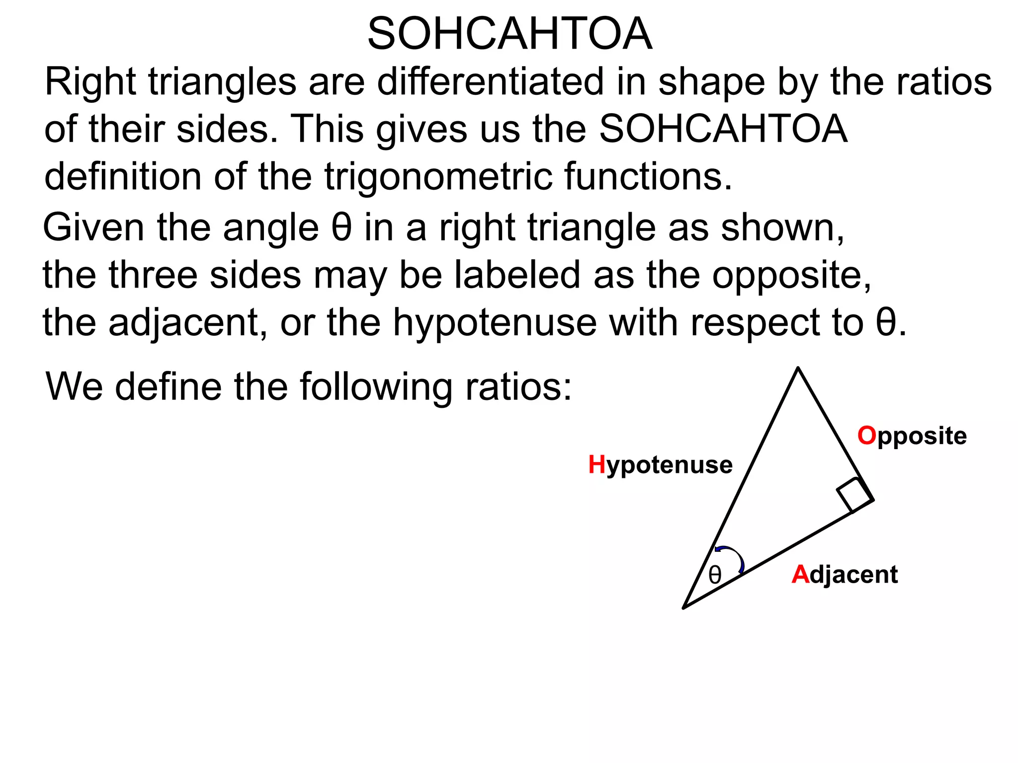 6 trigonometric functions sohcahtoa-nat | PPTX