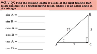 Illustration of Six TRIGONOMETRIC RATIOS.pptx