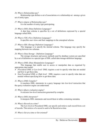 Rdbms concepts | PDF