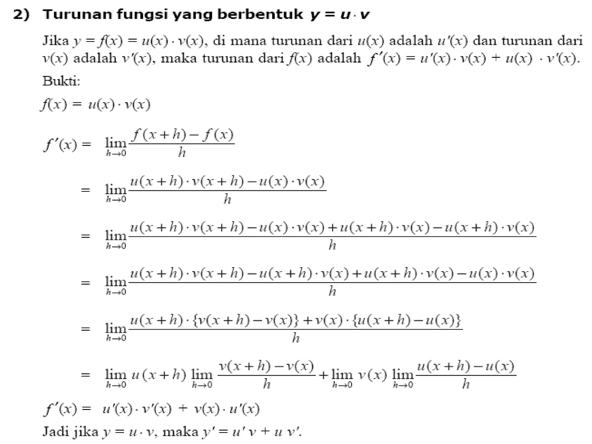 turunan (kalkulus) | PPTX