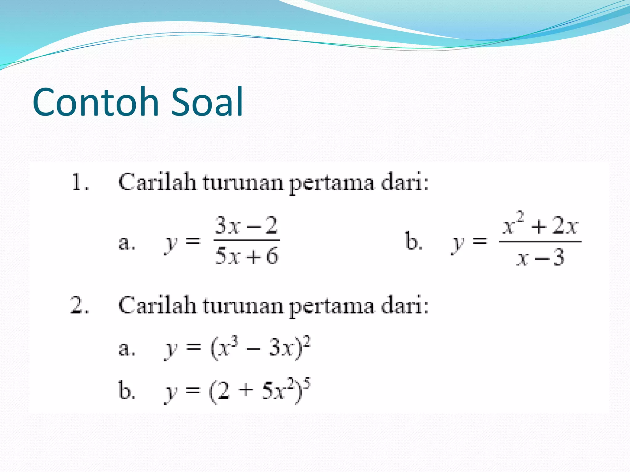turunan (kalkulus) | PPTX