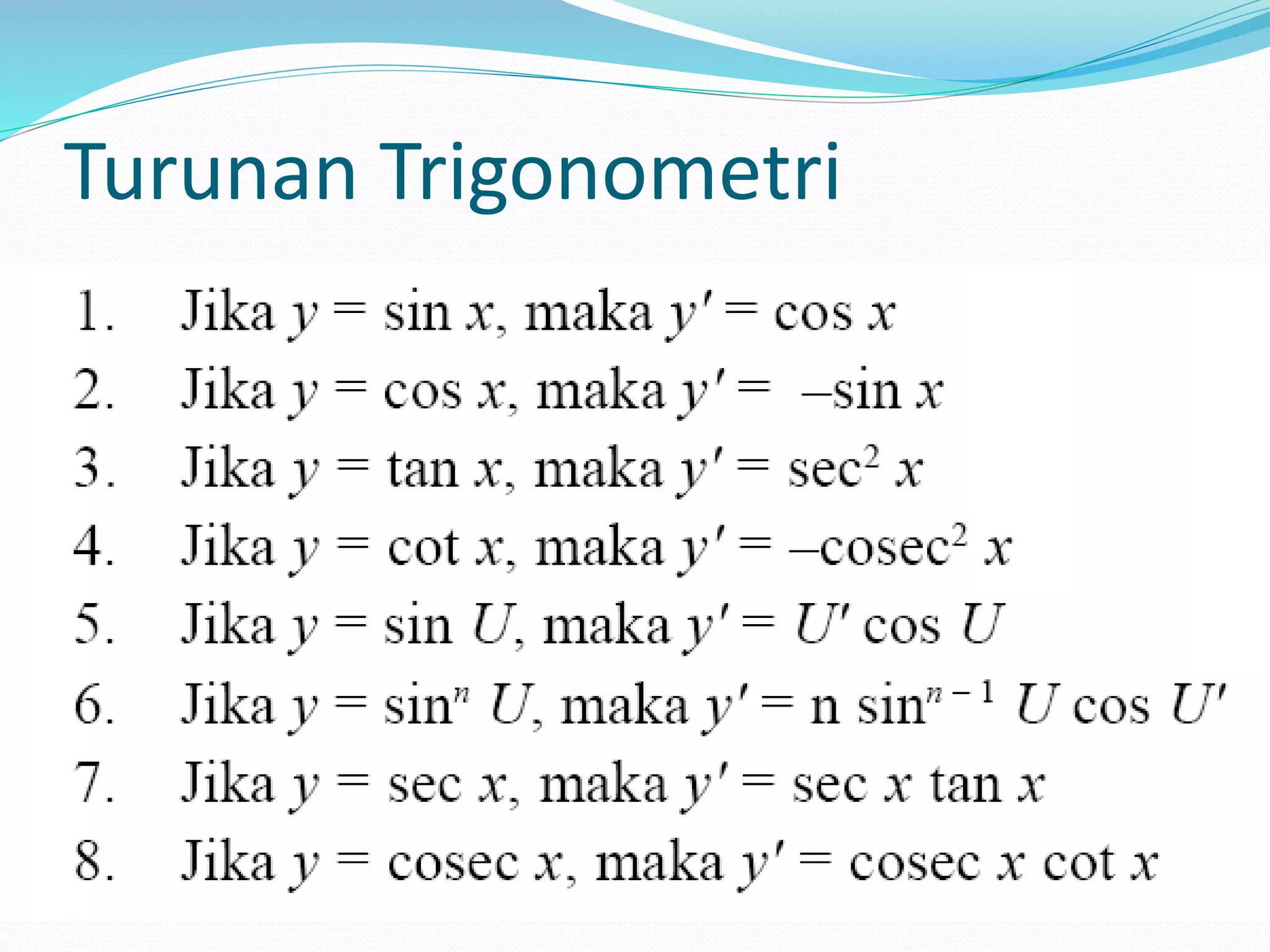 turunan (kalkulus) | PPTX
