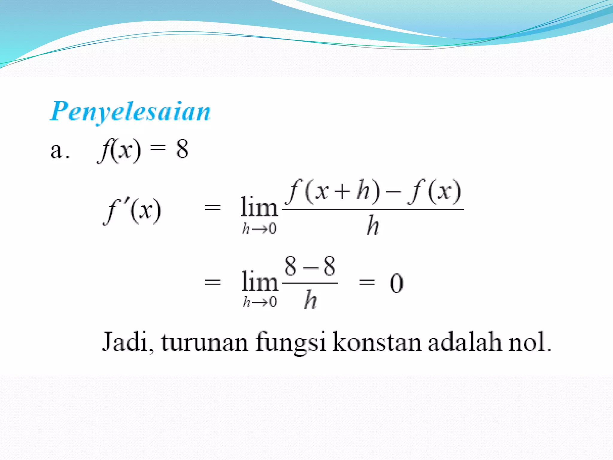 turunan (kalkulus) | PPTX
