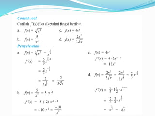 turunan (kalkulus) | PPTX