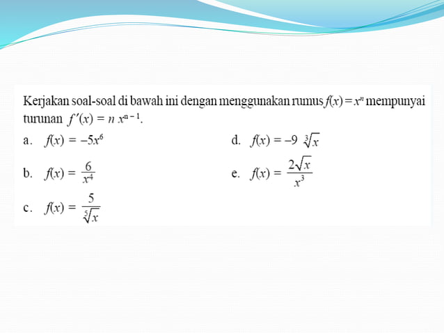 turunan (kalkulus) | PPTX