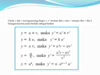 turunan (kalkulus) | PPTX