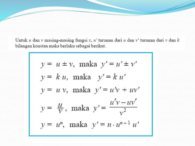 turunan (kalkulus) | PPTX