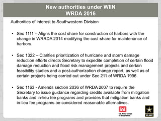 U.S. Army Corps of Engineers Update, Mark Mazzanti SES | PPTX