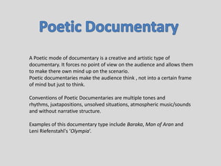 6typesofdocumentary | PPT
