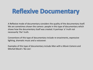 6typesofdocumentary | PPT