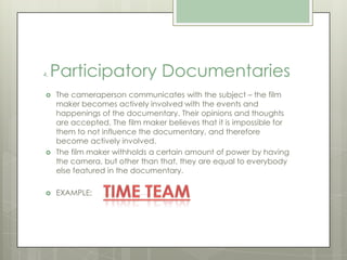 Modes of Documentary | PPT