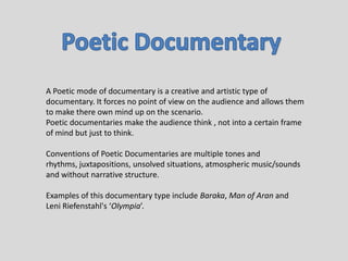 6typesofdocumentary | PPT