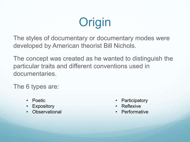 Styles of Documentary | PPT