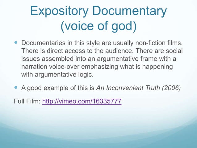 Styles of Documentary | PPT