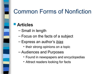6_types_of_nonfiction.ppt111111111111111 | PPT
