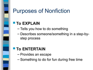 6_types_of_nonfiction.ppt111111111111111 | PPT