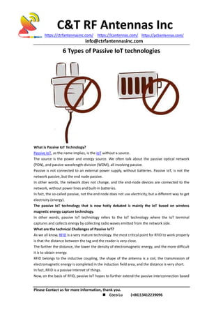 6 Types of Passive IoT technologies.pdf | Internet of Things | Internet