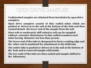 sampler,open drive sampler, piston sampler, rotary sampler | PDF