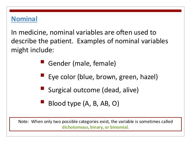 6 Typesofvariables 6 Typesofvariables