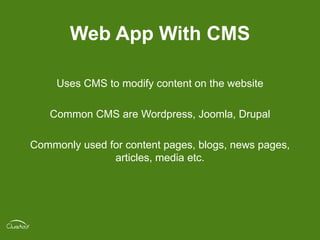 6 types of web application development | PPTX