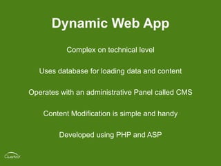 6 types of web application development | PPTX