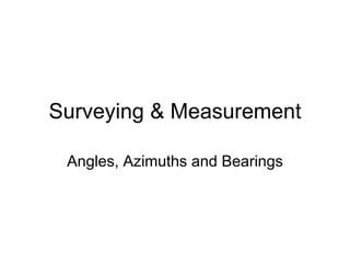 no. 6 class note surveying measurements lecture note | PPT