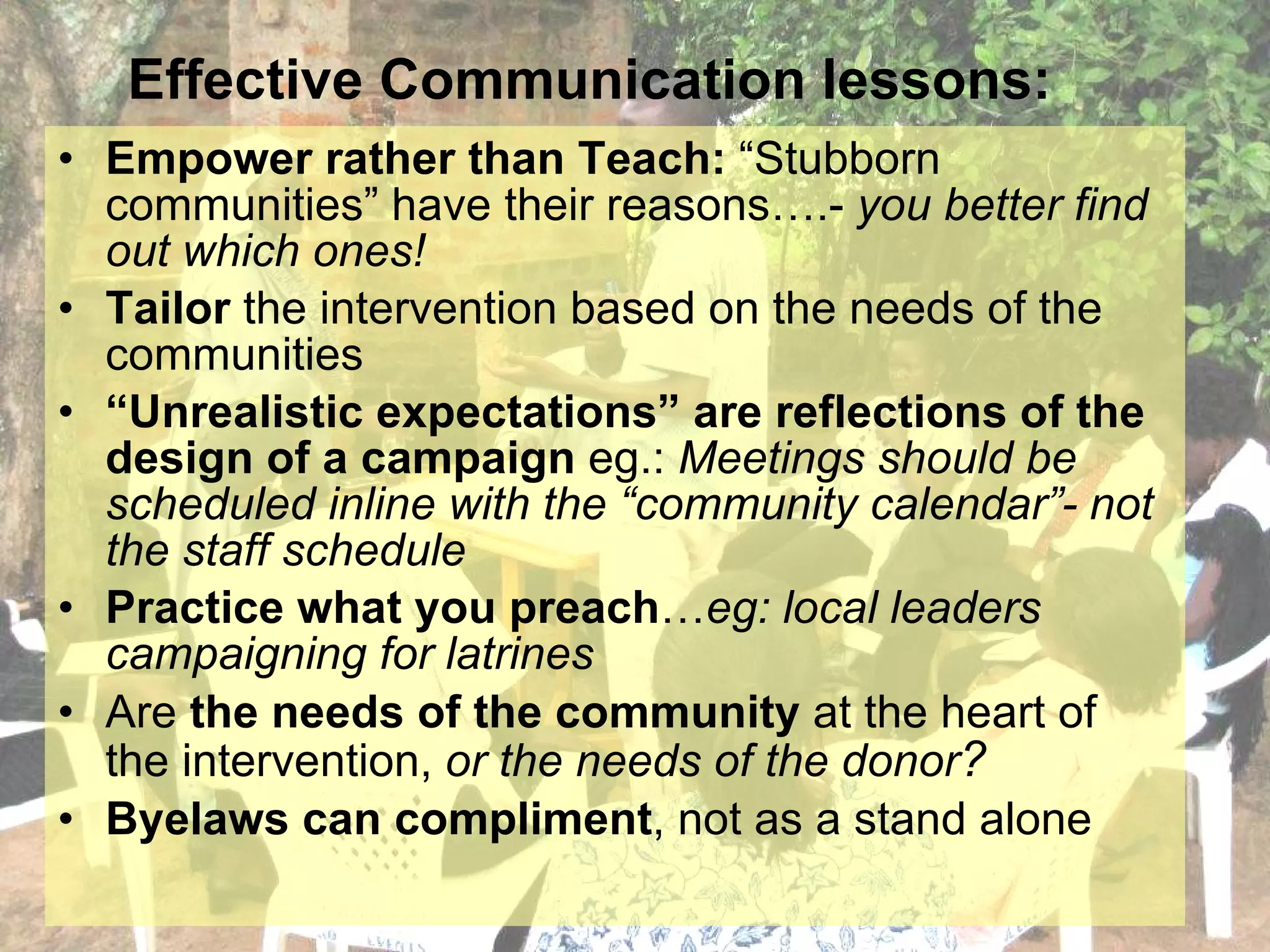 Uganda Hygene Striking Wash Communication | PPT