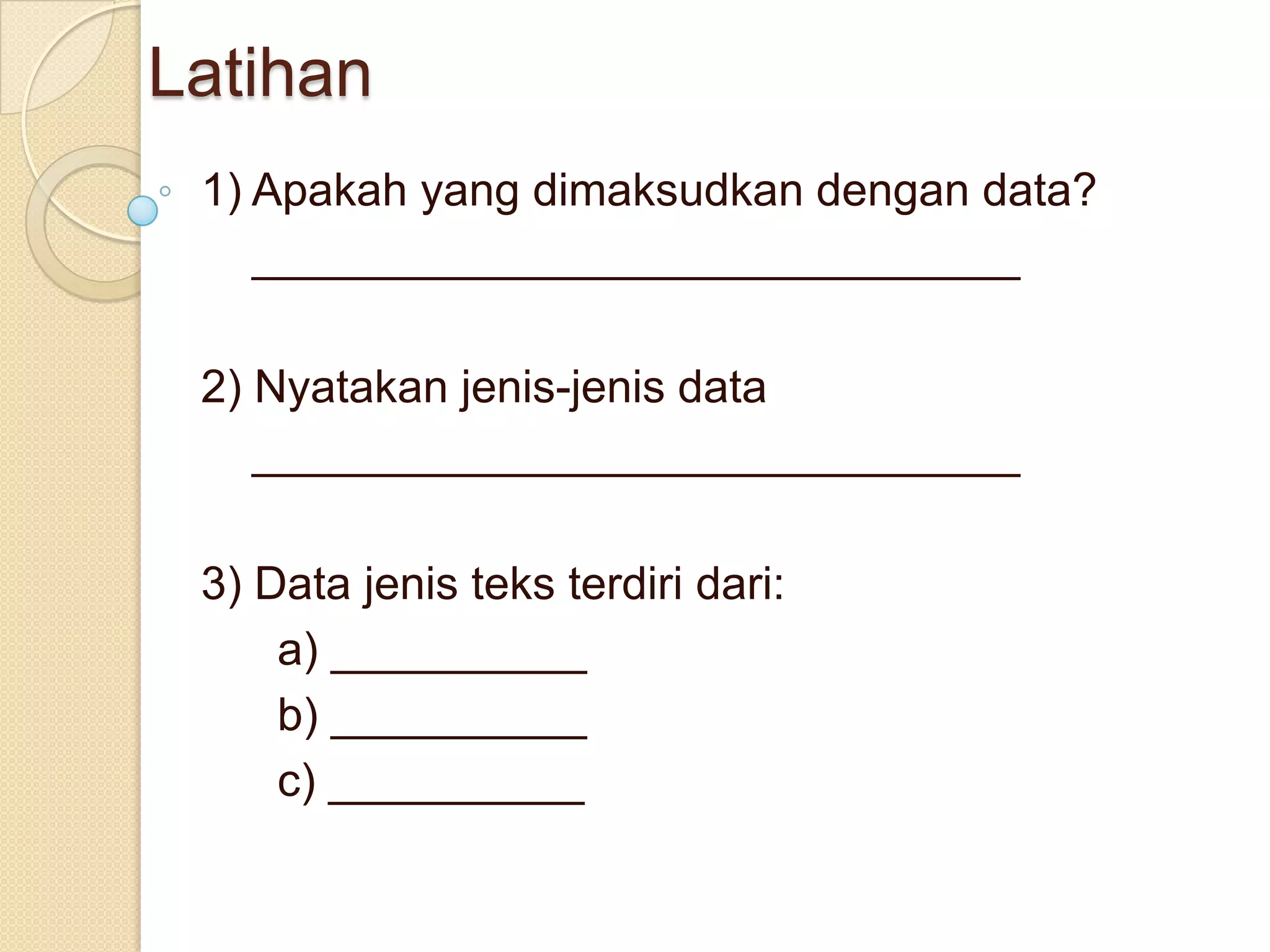 6 ukuran data1 (apa itu data) | PPTX